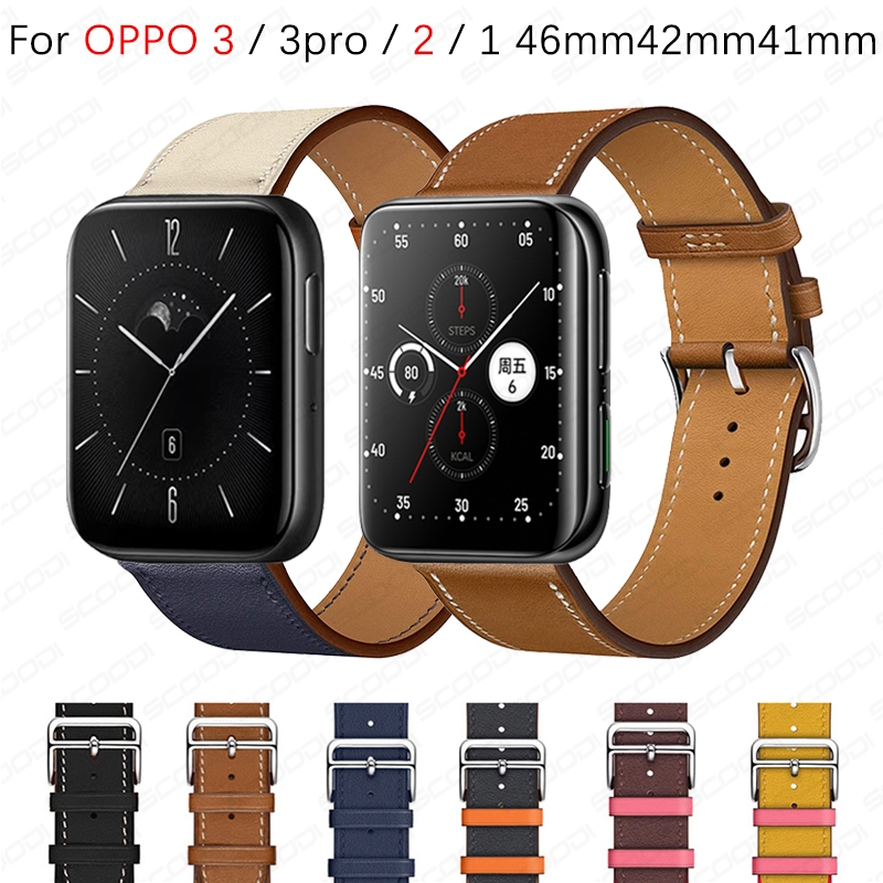 New Fashion Genuine Leather Strap For OPPO Watch 3 / 3 pro / 2 / 1 41mm ...