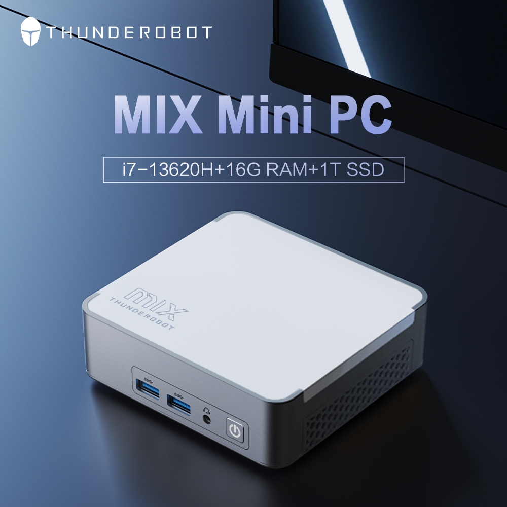 Thunderobot MIX Mini PC, i7-13620H 16G RAM 1T SSD WiFi-6E, 13th Gen i7 ...
