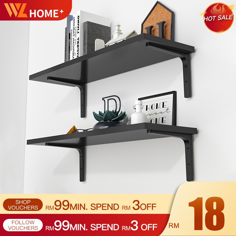 Rak Dinding Hanging Shelf Wall Mounted Shelf Storage Rack Wall Rack ...