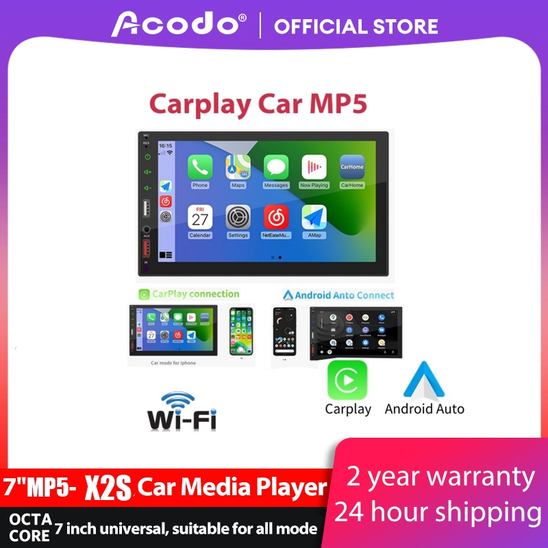 Acodo Carplay Car Radio Stereo 1080P HD 7inch Car Radio Bluetooth MP4 ...