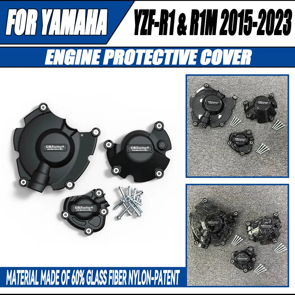 Motorcycles Engine Cover Protection Case For YAMAHA YZF-R1 R1 R1M 2015 ...