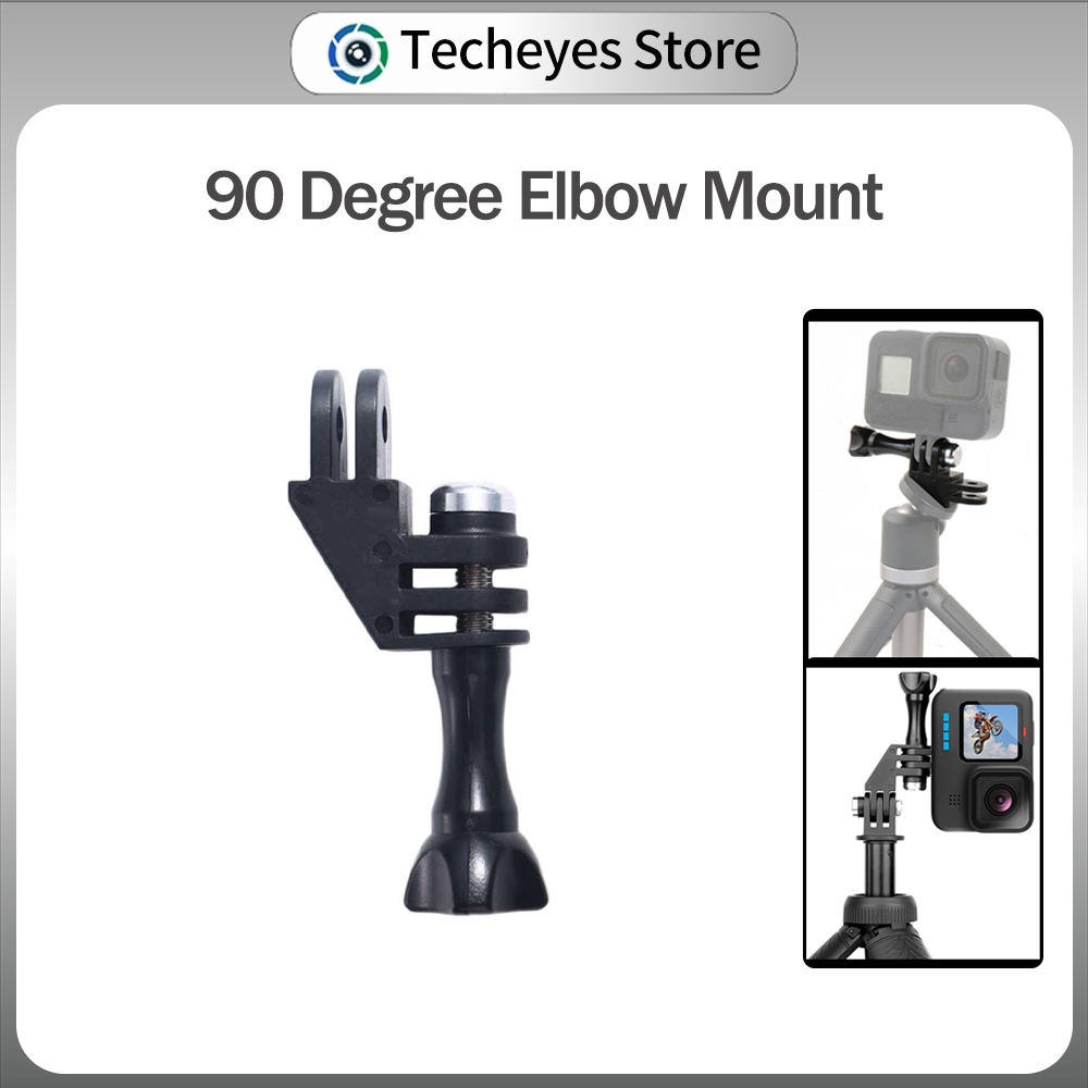90 Degree Elbow Tripod Adapter Mount with Screw for GoPro 12/11/10 9 ...