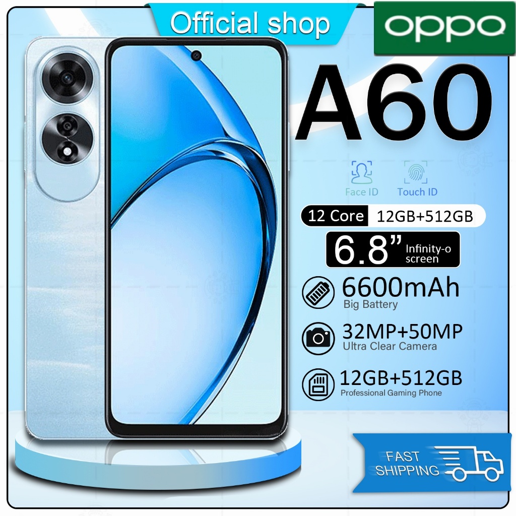 (COD) HP OPP0 A60 12/512GB Qualcomm 888 6.8 inci 6600mAh hayat bateri tinggi 32+50MP Kamera HD ...