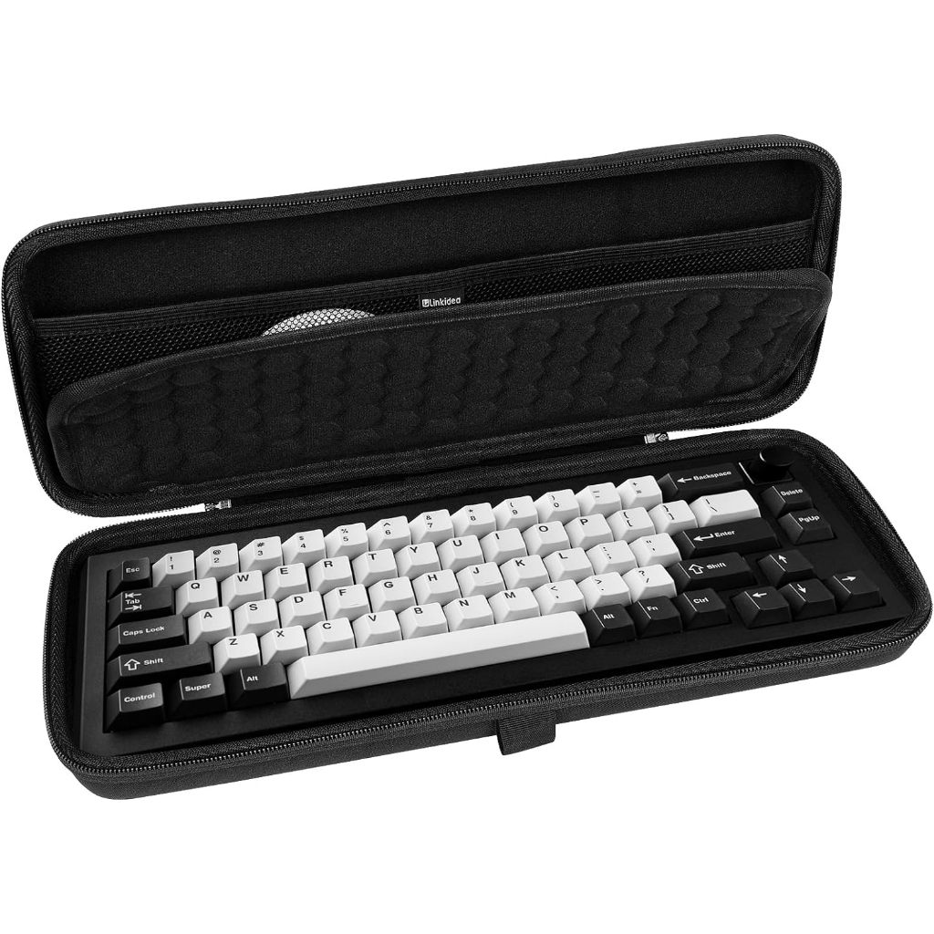 Linkidea Hard Travel Case for Compact 65% Keyboard Knob, Compatible ...