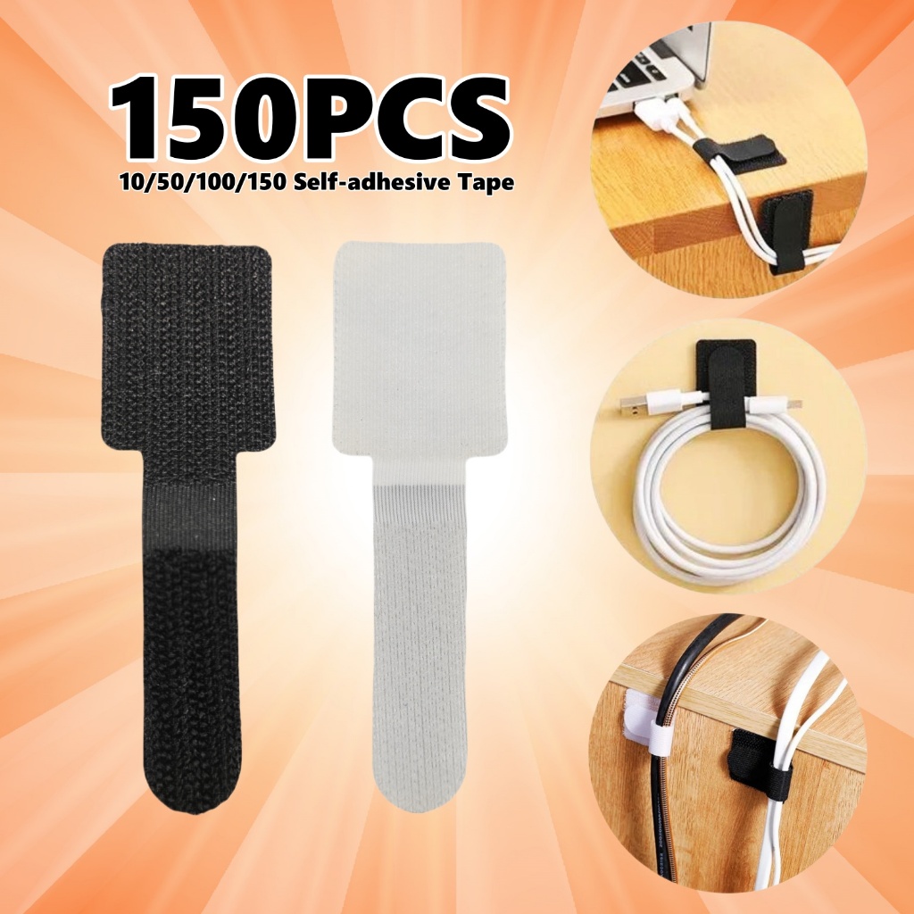 10/50/100/150pcsPCS Versatile Magic Patch Straps Self-Adhesive ...