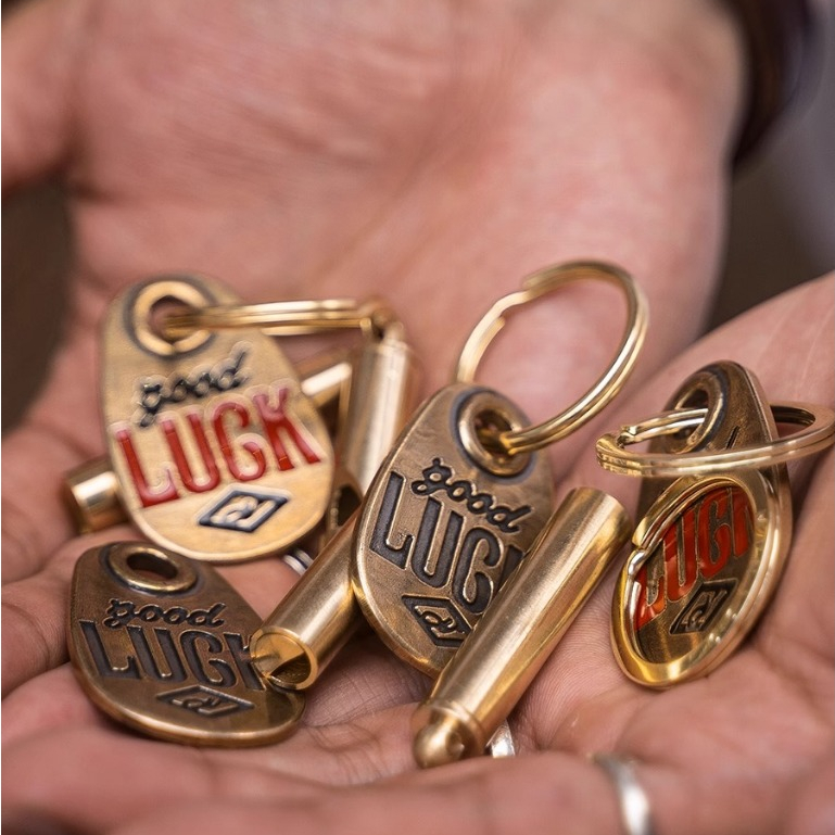 Good Luck Brass Army Whistle Keychain Retro Motorcycle Pendant | Shopee ...