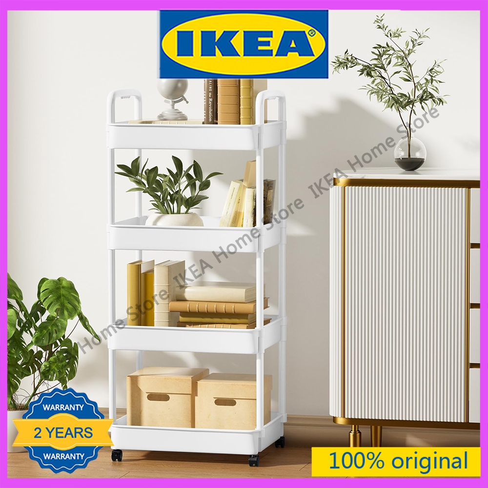 IKEA Rolling Storage Cart 4 Layer Mobile Plastic Bathroom Storage ...