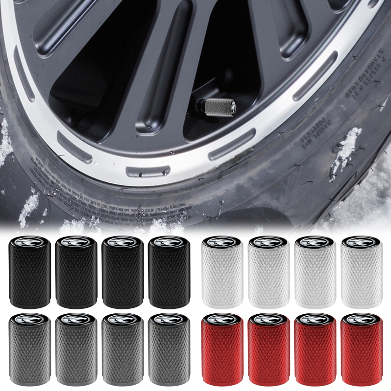 4pcs Upgrade Car Tire Cap Cylindrical Car Logo Wheel Tyre Valve Cap for ...
