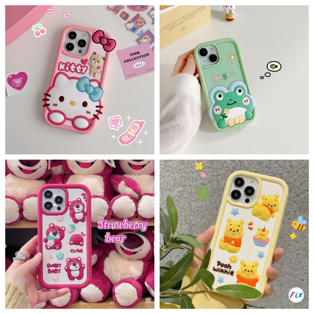 Cartoon Soft Silicone casing For iPhone 11 12 13 14 15 Pro Max ...