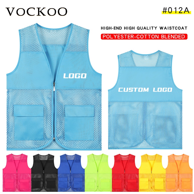 Vockoo#Overalls Vest Breathable Mesh Vest Outdoor Activities Group ...