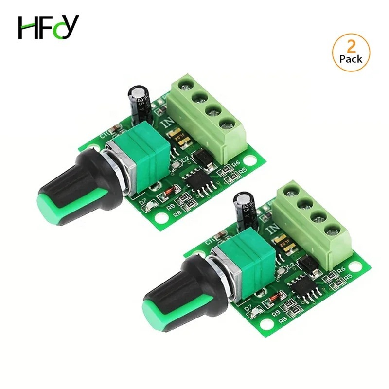 2pcs PWM DC Motor Speed Controller Governor 1.8V 3V 5V 6V 12V 2A Speed ...