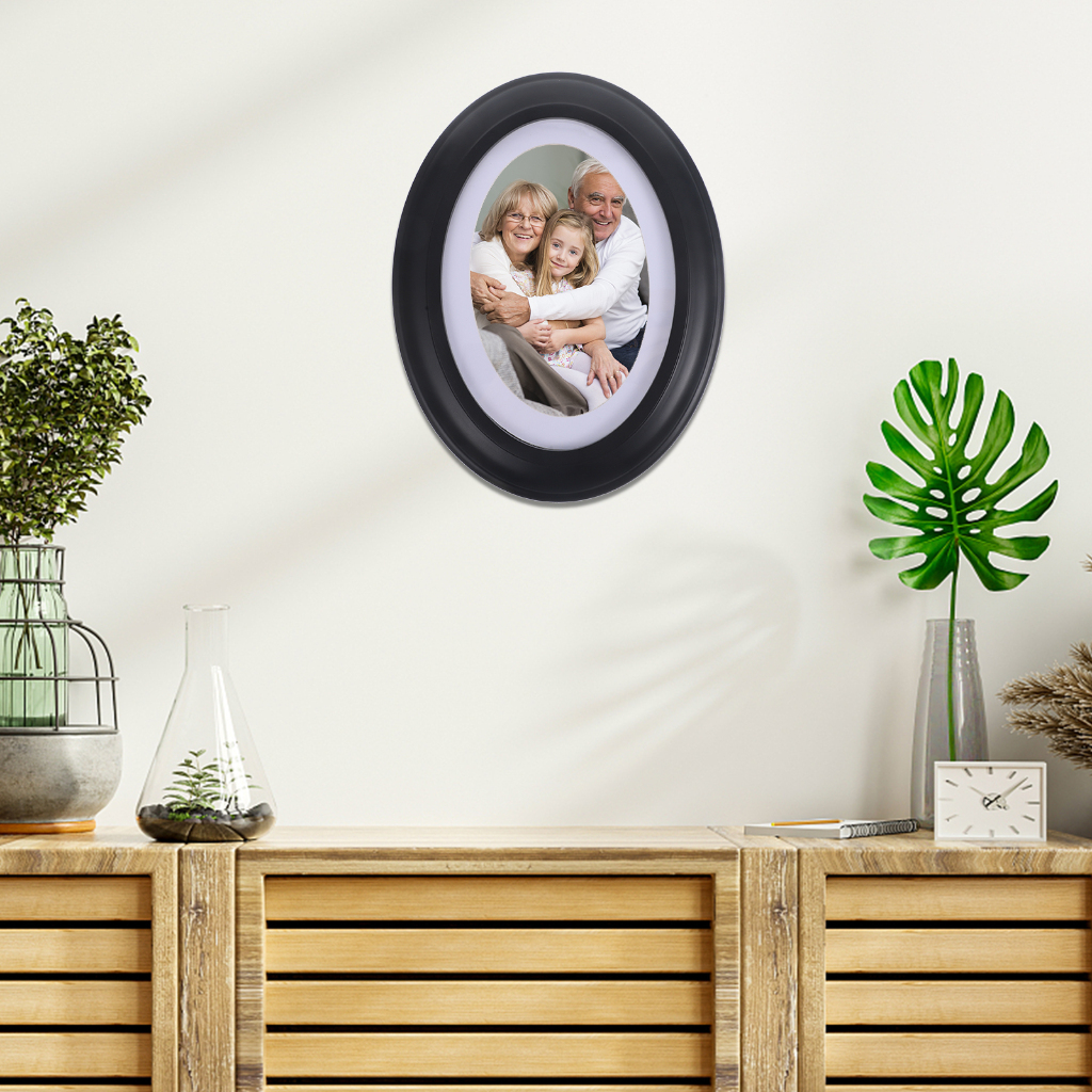 1 PC Picture Frame Picture Frame Wall Hanging Classic Oval Wood Oval Frames Oval Picture Frame ...