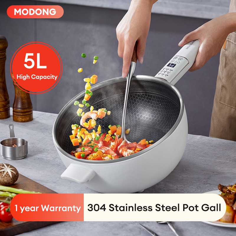 MODONG 5L Honeycomb Non Stick Electric Frying Pan Household Multi ...