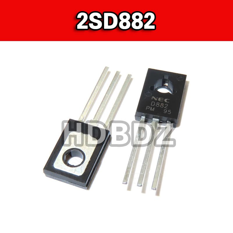 50pcs 2SD882 TO-126 D882 NPN Medium Power Triode Transistor 3A 40V | Shopee Malaysia
