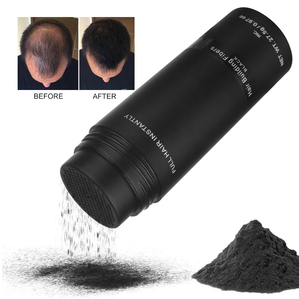 Hair Fibers for Thinning Hair (DARK BROWN) Undetectable & Natural Hair ...