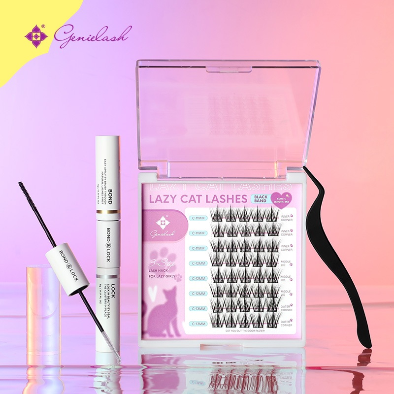 Genielash Eyelash Extension Starter Kit for Self Grafting Individual ...