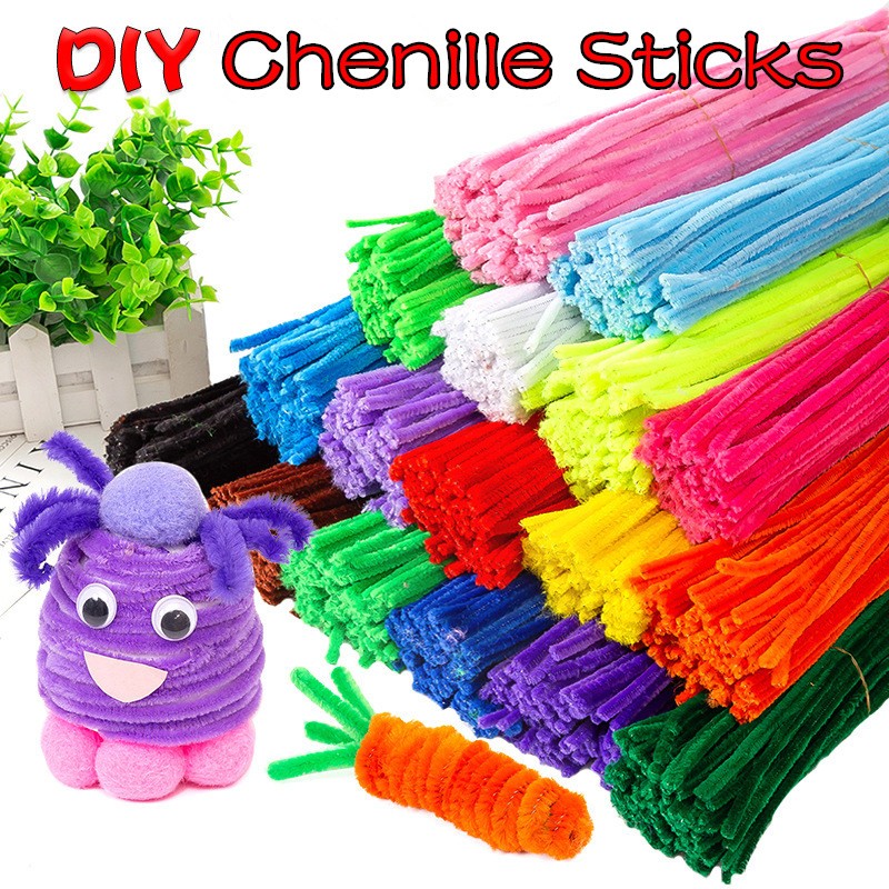 200PCS Diy Craft Chenille Sticks Chenille Stems (Oxidize) | Shopee Malaysia