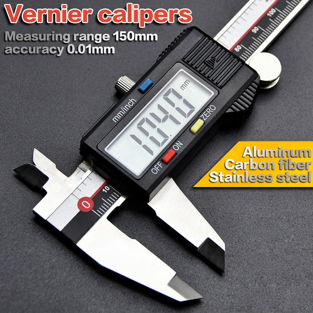 Vernier Caliper 6" (150MM) High Accuracy Resolution 0.01mm Electronic ...