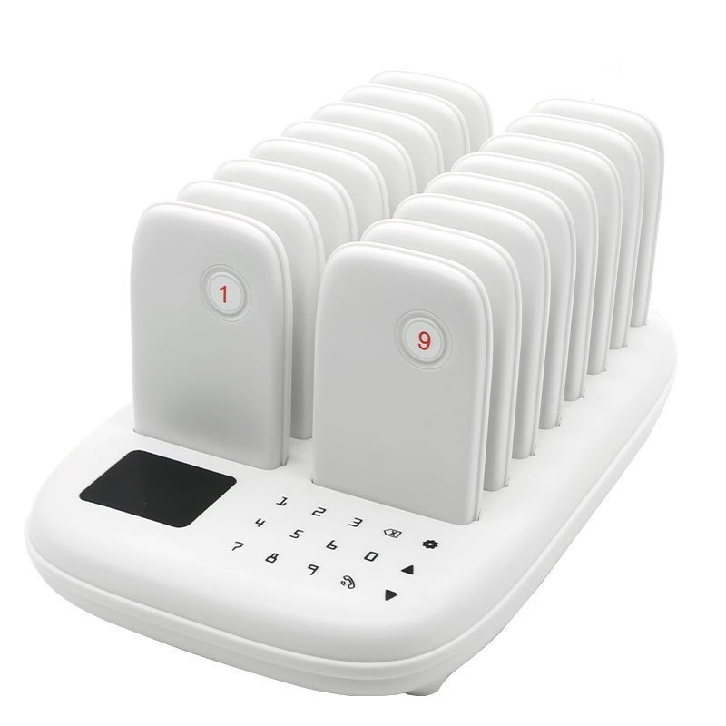 Restaurant Pager Wireless Calling System 16 Pager Receiver For Clinic ...