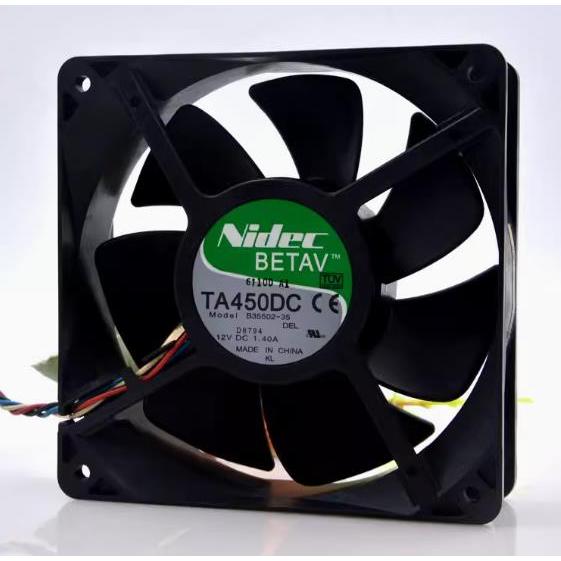 Original NIDEC TA450DC B35502-35 12038 12V 1.4A 12cm DELL Cooling Fan 4 ...