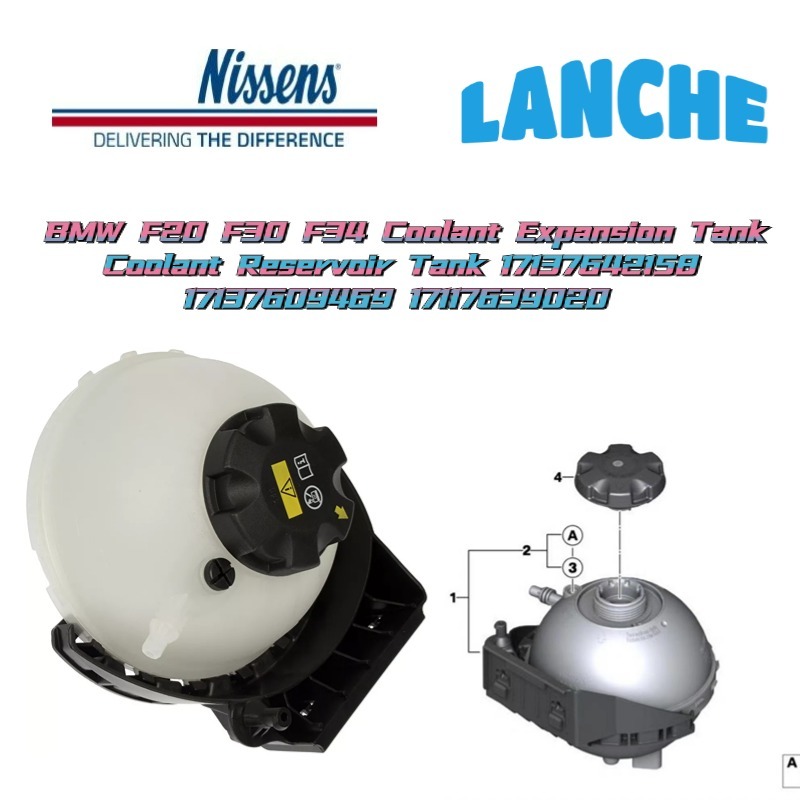 17137642158 BMW F20 F30 F34 Coolant Expansion Tank Coolant Reservoir ...