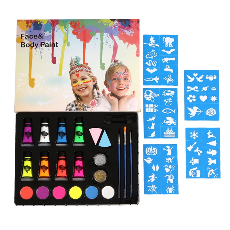 23 Sets Body Painting Kit Oil Based Face Body Painting Kit Professional ...