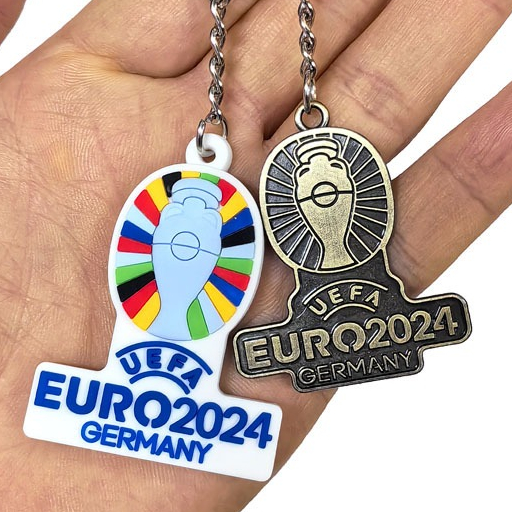 2024 UEFA European Championship Euro Cup emblem keychain pendant gift ...