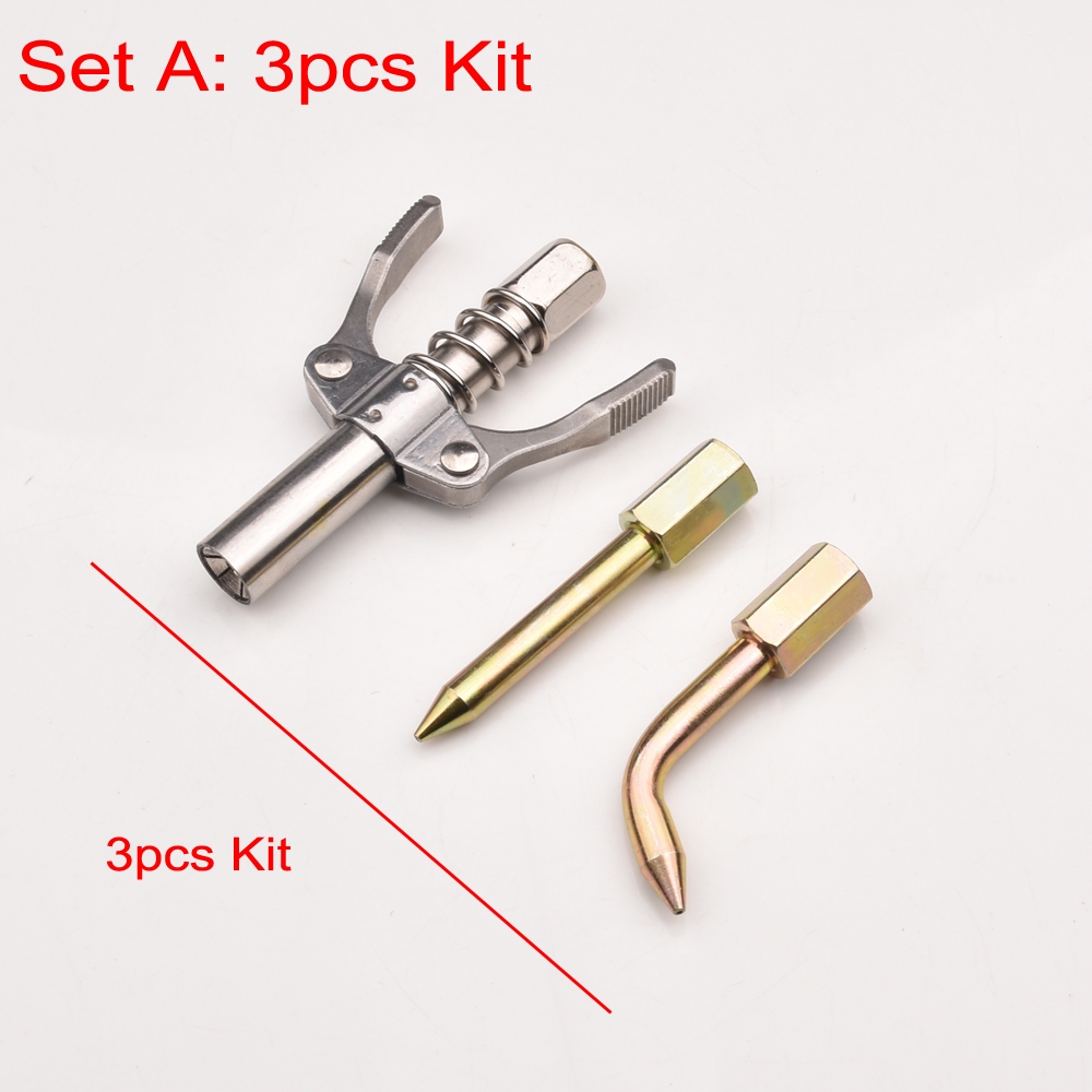 Needle Nose Grease Gun Head Heavy-Duty Grease Gun Coupler Kit Hige ...