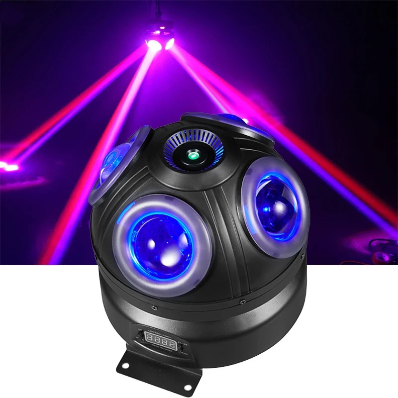 Rgbw 4 In 1 Led Disco Moving Head Light With Laser DMX Control For Dj ...
