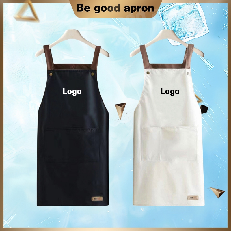 Ready Stock Waterproof and oils resistant H shoulder strap apron custom ...