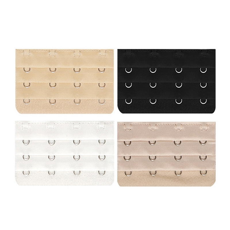 3 Pieces Button distance 1.9cm Elastic Bra Strap Extenders Comfortable ...