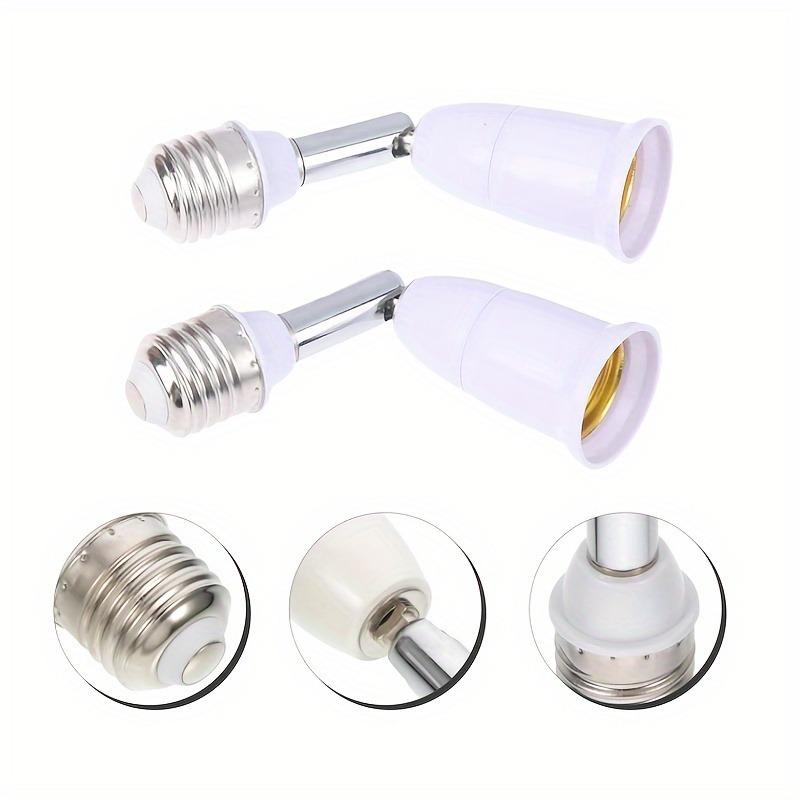 1pcs E27 To E27 Extender Lamp Holder Adjustable Screw extended Light ...