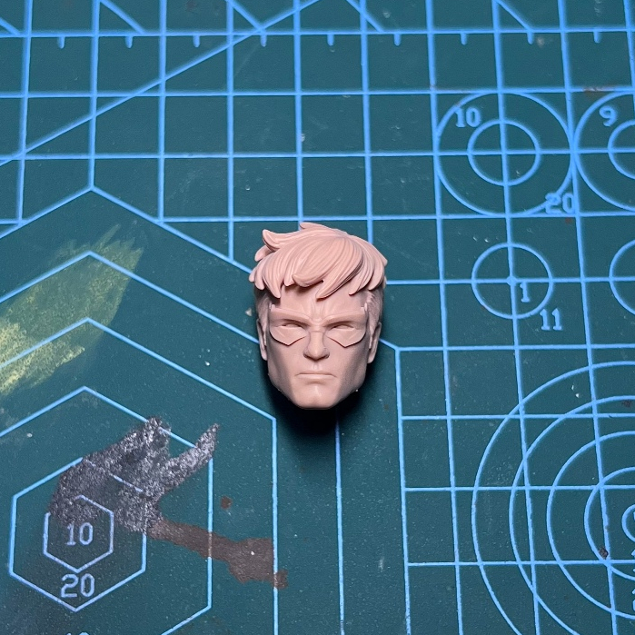 Unpainted 1/12 Scale Nightwing Robin Head Carved Model Fit For 6 inches SHF MEZCO McFarlane Male ...