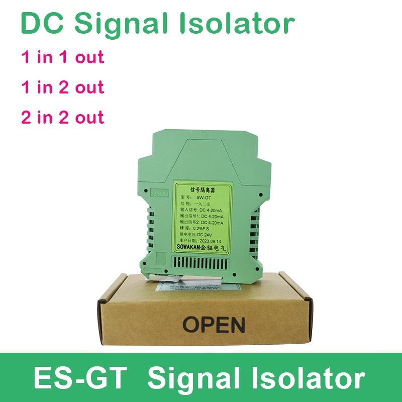 Signal Isolator 4-20mA 1 in 2 out 0-10V Safety Gate Distributor Module ...