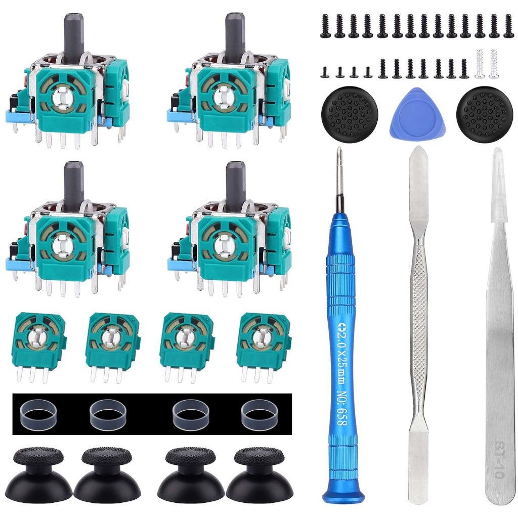 4 Pack Analog 3D Joysticks Replacement For DualSense PS5 Controller ...