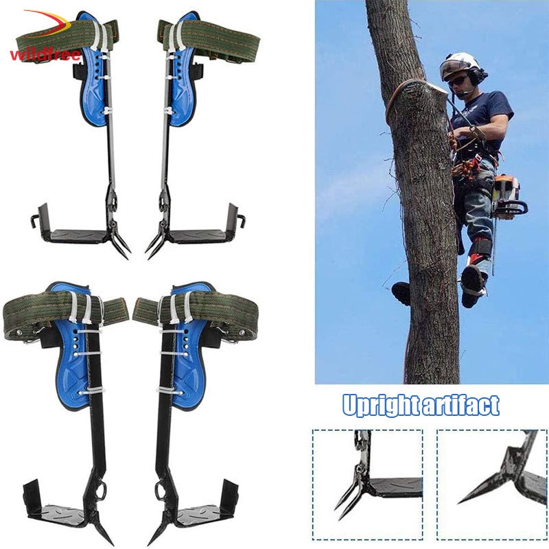 Tree Pole Climbing Spike Set 1/2 Gears Steel Claw Climbing Tree Spikes ...