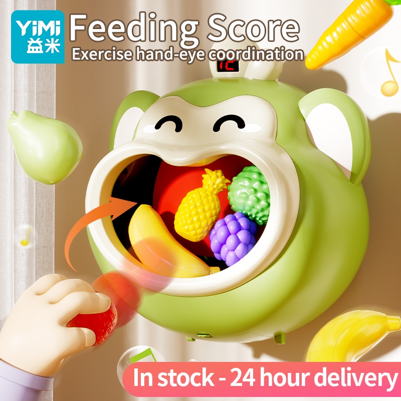 YIMI Ready Stock Monkey Toys Shooter Games for Kids Fun Hammer Target ...