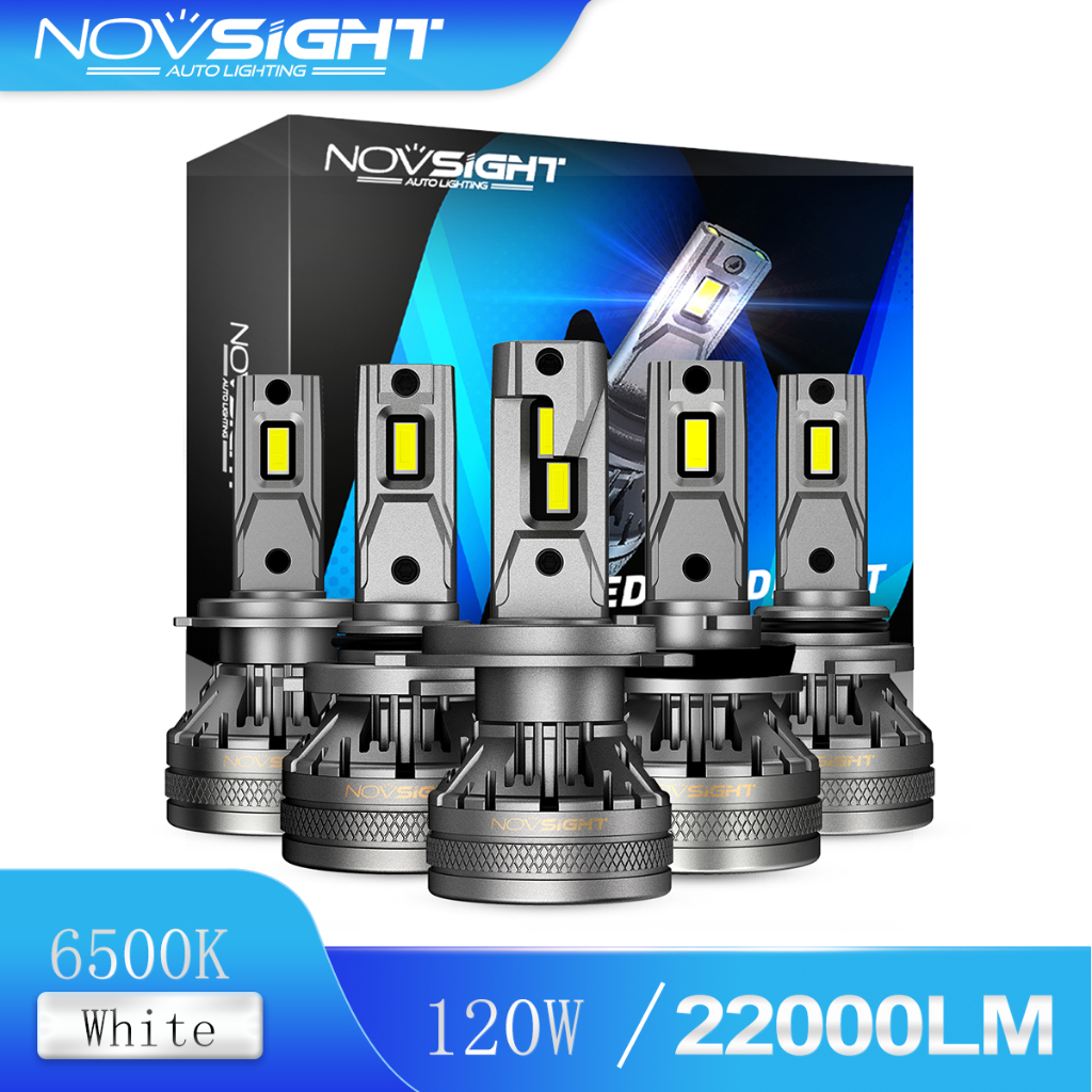 Novsight N37 H4 H7 H11 Car LED Headlight Car Auto Bulb 120W 22000LM/A ...