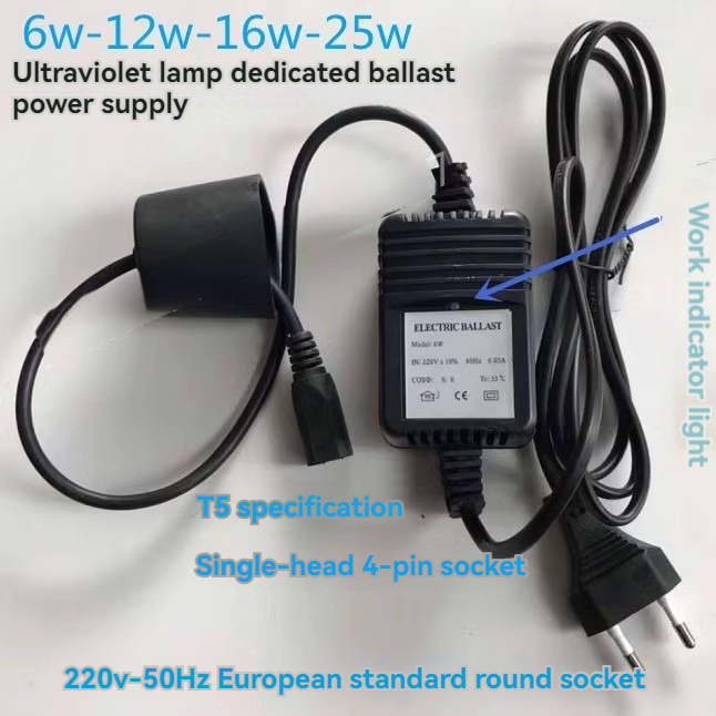 4W to 55W UVC Ballast With Alarm Function Ultraviolet Light Bactericidal Fittings and UV ...