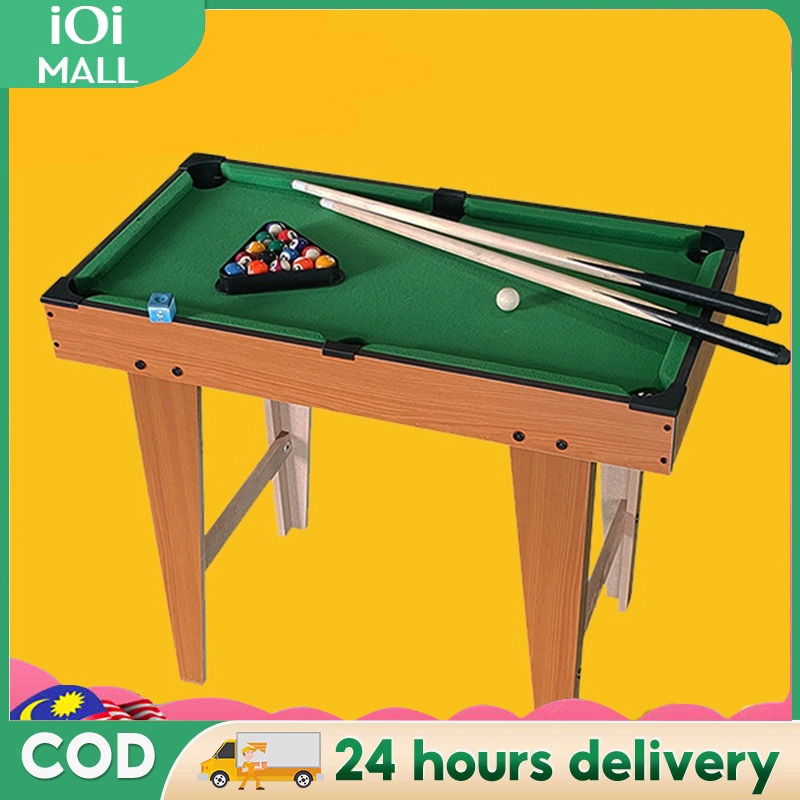 【COD】Mini Billiard Table for Kids Wooden with Tall Feet Pool Table Set ...