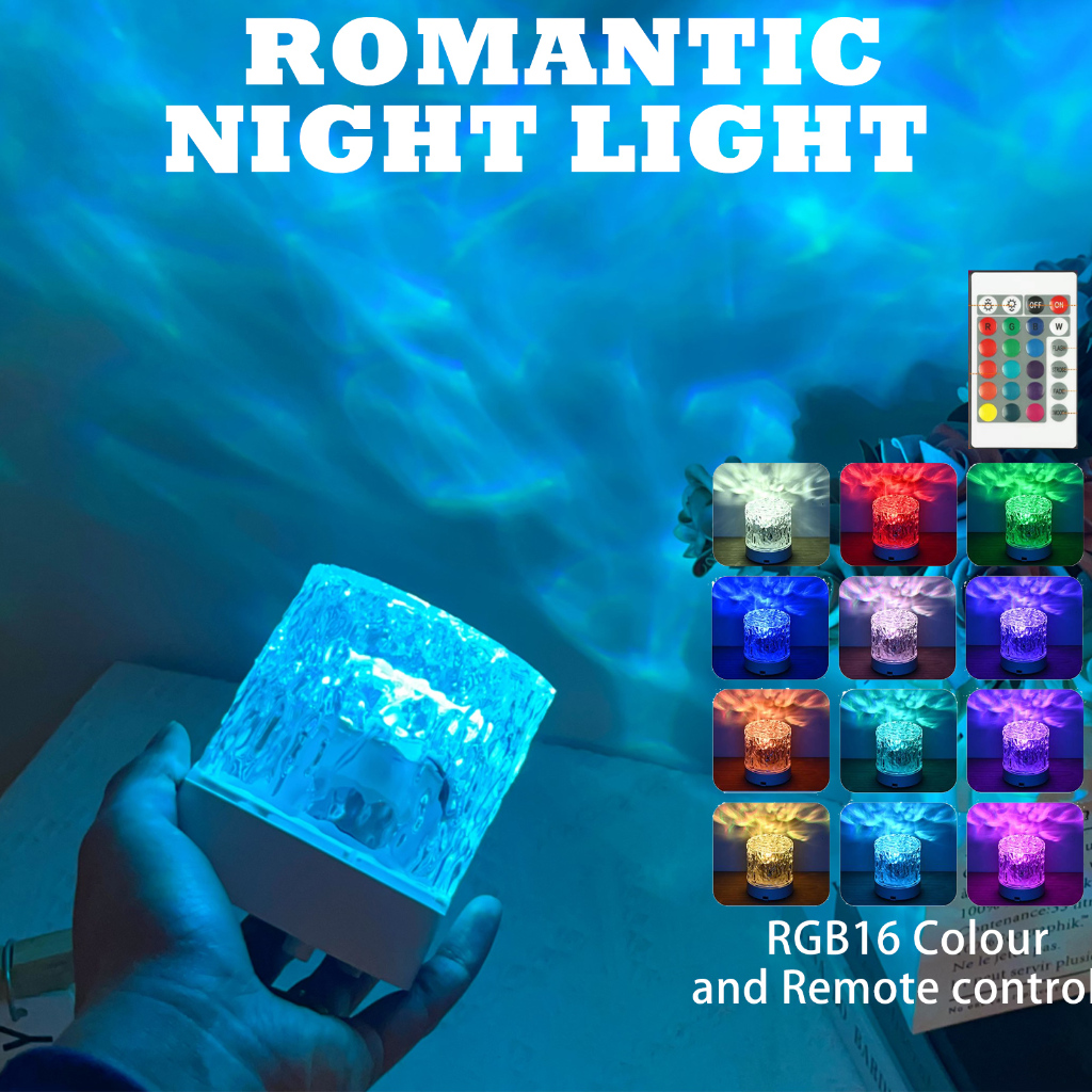 Water Ripple Lamp gaming room light Galaxy projector light Starry Sky ...