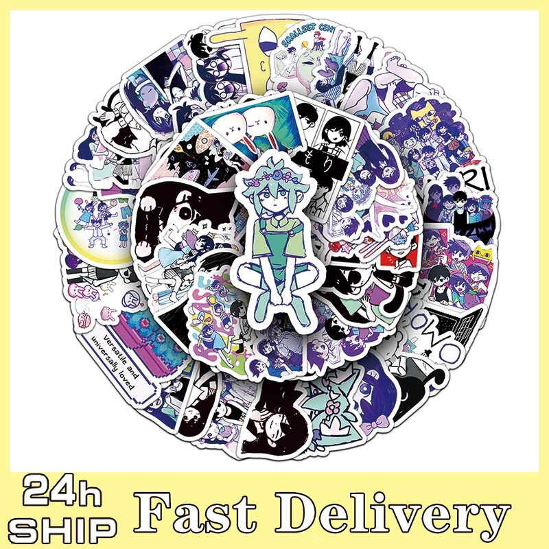 50pcs Game Omori Stickers Anime Decals Graffiti Car Skateboard Laptop ...