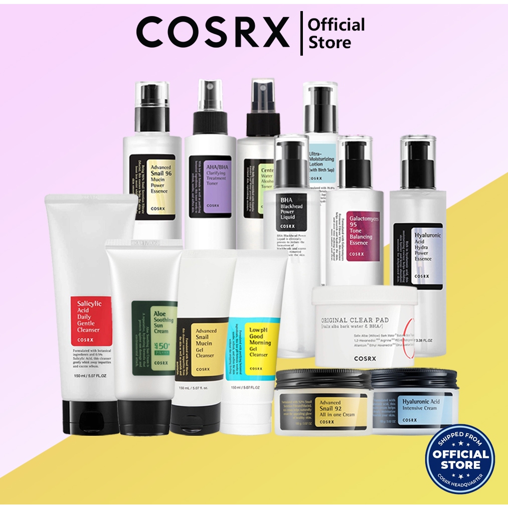 COSRX Best Collection Cleanser Toner Low pH Good Morning Gel Cleanser AHA/BHA Clarifying ...