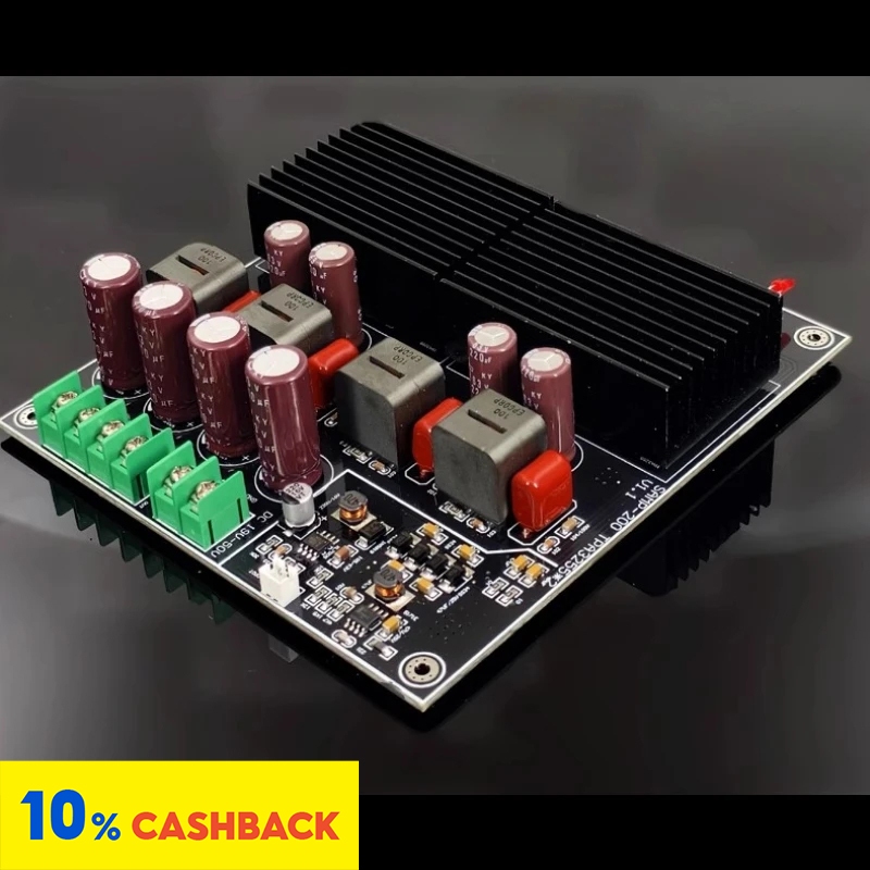 SAMP-200 1200W Dual TPA3255 Bluetooth Power Amplifier Board 600W+600W 2.0 Hifi Stereo Home Music ...
