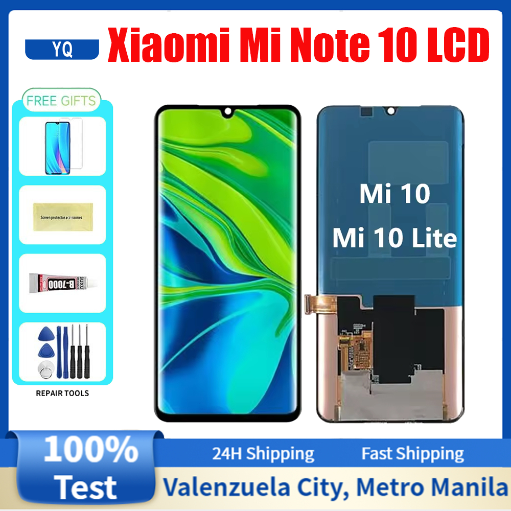Original AMOLED Xiaomi Mi Note 10 Note 10 Pro Note 10 Lite LCD Display Touch Screen Replacement ...