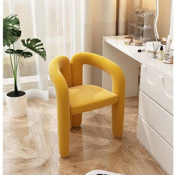 Modern Makeup Chair Simple Chair Bedroom Dressing Stool Dining Chair ...