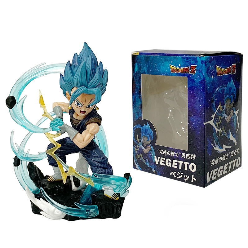 10cm Anime Dragon Ball Z Figure Son Goku Vegeta Potara Fit Vegetto ...