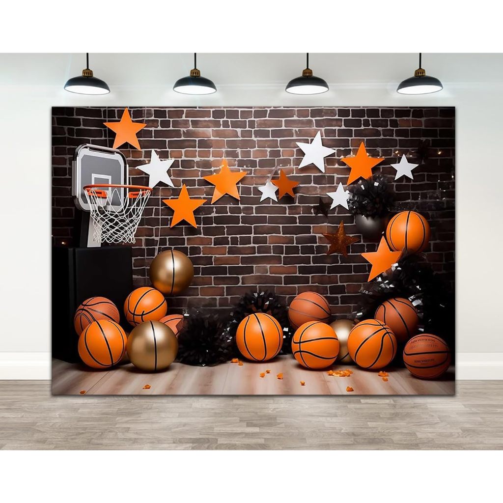 Basketball Photo Backdrop for Photography, Basketball Background for ...