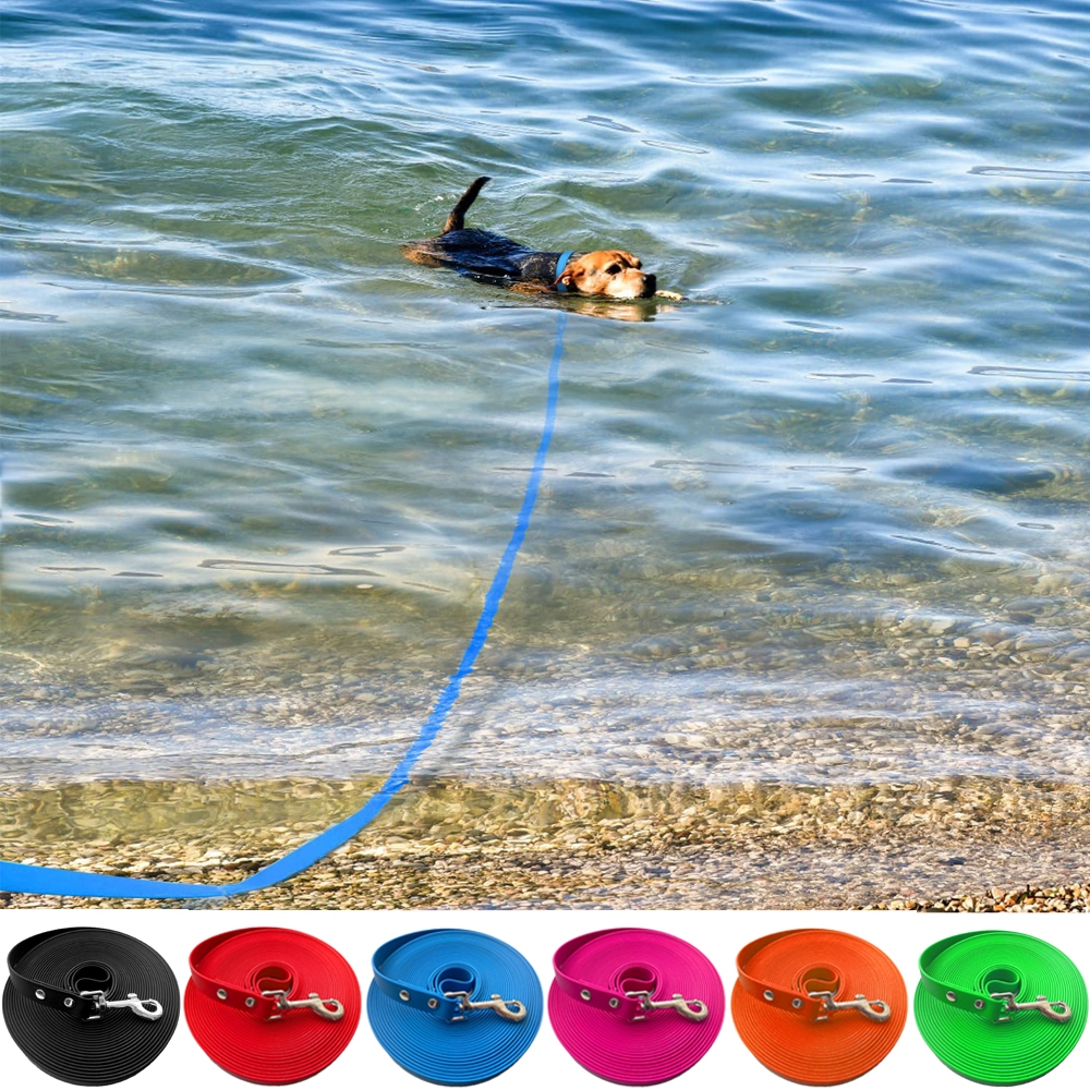 Waterproof Dog Leash PVC Dog Long Leash Outdoor Pet Training Recall ...