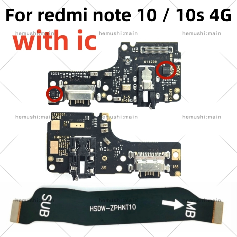 USB Charging charger port board For Xiaomi Redmi Note 10 10s 4G ...